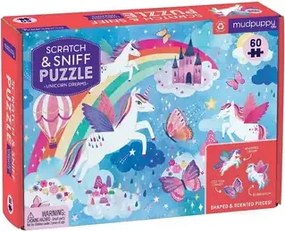Mudpuppy Puzzle Sny jednorožců s vůní / 60 dílků / od 4 let