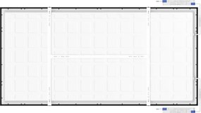 Mexen Brill-S, stropní LED panel 120×60 cm, 60 W, neutrální bílá 4000K, L207-120-060-6040-70