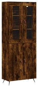Skříň highboard kouřový dub 69,5 x 34 x 180 cm kompozitní dřevo,  3198190
