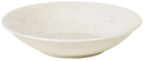 Broste Hluboký keramický talíř Nordic Vanilla, krémová barva, keramika
