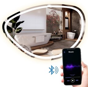 Tutumi Rea Fog, LED koupelnové zrcadlo 100x70cm s bluetooth, HOM-05516