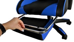 Herní židle - černá a modrá MALATEC