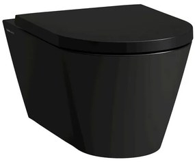 Laufen Kartell WC závěsné Rimless 54,5x37 cm, černá lesklá H8203370200001