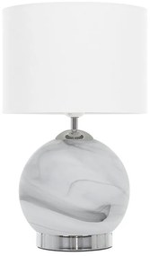 Bílá stolní lampa UELE Beliani