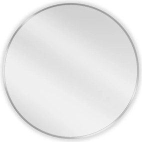 Mexen Loft, kulaté koupelnové zrcadlo 70 cm, barva rámu broušená ocel, 9850-070-070-000-10