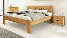 Postel Postelia DENVER 160x200 Dub - manželské dvoulůžko, dřevěná postel z masivu 3,7 cm
