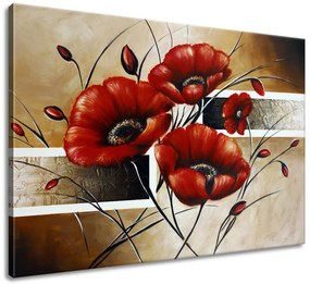 Gario Ručně malovaný obraz Polní mák Rozměry: 100 x 70 cm