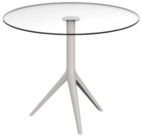 VONDOM - Kulatý stůl MARI-SOL, skleněná deska - různé velikosti (tříramenná podnož)