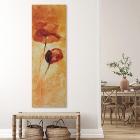 Obraz na plátně Červené máky Květina Akryl - 40x120 cm