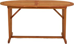 Zahradní stůl 200 x 100 x 75 cm masivní eukalyptové dřevo 316072
