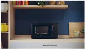 Candy CMW20SMB černá / Mikrovlnná trouba / 700W / 20L / Otočné ovládán