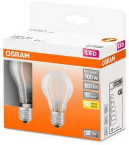 OSRAM Classic A LED žárovka E27 11W 2700K mat 2ks