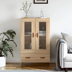 Skříň highboard dub sonoma 69,5 x 31 x 115 cm kompozitní dřevo - Default Title