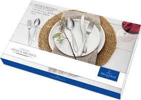 Villeroy&Boch Villeroy & Boch Arthur kartáčovaná příborová sada, 30 ks, 44 × 28 × 5 cm