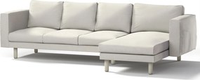 Potah na pohovku IKEA Norsborg 4-místná se šezlongem barva šedá
