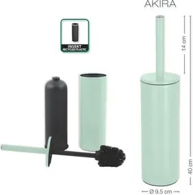 Spirella AKIRA WC štětka matná ledově zelená / ocel
