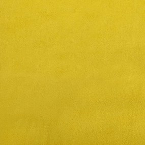 Petromila 3místná pohovka žlutá 180 cm samet