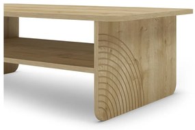 Konferenční stolek s deskou v dubovém dekoru v přírodní barvě 60x110 cm Daira – Marckeric