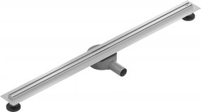 Mexen Flat nerezový sprchový žlab s rotačním 360° sifonem 80 cm, vzor SLIM, 1041080