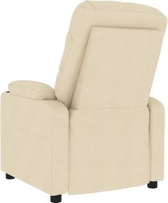 Masážní křeslo krémové textil 339101