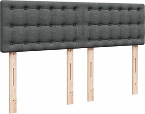 Box spring postel s matrací tmavě šedá 160x200 cm textil 3287522