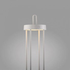 LD 19301-16 ANSELM LED stolní lampa na baterie bílá 50cm dotykový stmívač IP44 zahradní svítidlo 2700K - JUST LIGHT