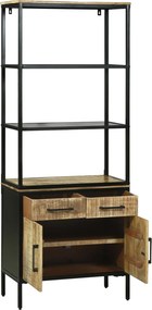 Vysoký bufet Hnědá 70 x 35 x 180 cm Masivní mangové dřevo 3310125