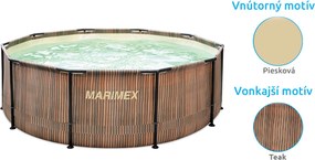 Marimex | Bazén Marimex Florida 3,05x0,91 m se zabudovaným skimmerem - motiv TEAK | 10340284