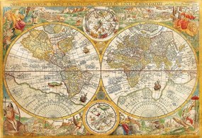 Puzzle clementoni puzzle historická mapa světa 2000 dílků
