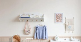 Bílý nástěnný dětský věšák 75x27 cm Luca – Cam Cam Copenhagen
