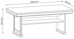 KORA s | konferenční stolek KL2 | 125x65 cm | samoa king