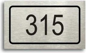ACCEPT Číslo na dveře - typ 05 (50x30mm) - bílá tabulka - barevný tisk