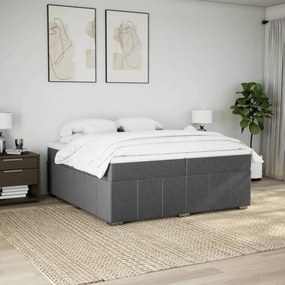 Box spring postel s matrací taupe 200x200 cm textil 3285502