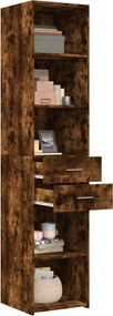 Skříň highboard kouřový dub 40 x 42,5 x 185 cm kompozitní dřevo 3281445
