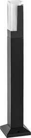 Rabalux Černý zahradní LED sloupek Darvas 7W IP54 60cm CCT 77128
