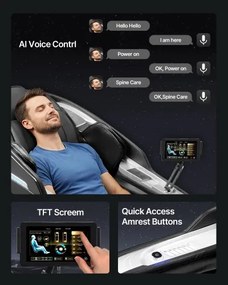 Masážní křeslo Dual-Core 4D+3D pro celé tělo VEVOR