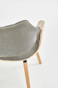 Halmar Jídelní židle K396, šedá