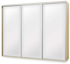 Nábytek Mikulík Skříň FLEXI 3 - 3x zrcadlo ROZMĚR: (š/v/h) 260 x 220 x 65 cm
