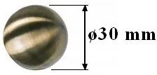 Garnýž kovová 460 cm dvouřadá - dvojitá 19 Jupiter mosaz