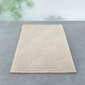Spirella CUBO koupelnová předložka 50 x 80 cm béžová / bavlna / protis
