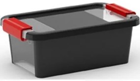 Plastový úložný box KETER Bi Box XS s víkem 3l, černý