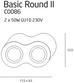 Maxlight - BASIC ROUND BK  C0086