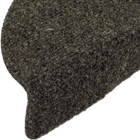 Schodové rohože samolepicí 20 ks 56 x 17 x 3 cm antracitové půlkulaté 3365675