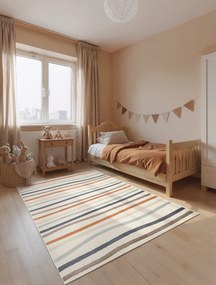 Hanse Home, Dětský koberec Adventures 106410 Cream Multicolor, 200x290, vícebarevná, dětský pokoj