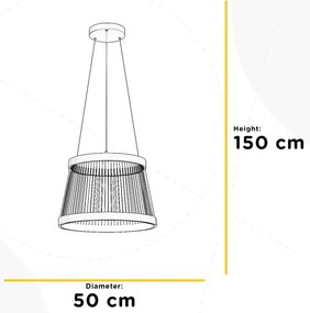 ONLI - LED Lustr na lanku MATE LED/40W/230V 4000K černá