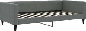 Válenda s přistýlkou tmavě šedá 100 x 200 cm textil 3196584