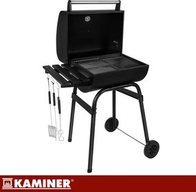 Zahradní gril s krytem 82x51x117cm Kaminer