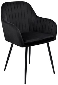 ViaDomo Via Domo - Židle Prato - černá - 58x87x55 cm