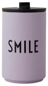 Fialový termo hrnek 350 ml Smile – Design Letters