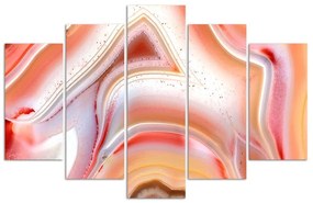 Gario Obraz na plátně Tanec pastelů - 5 dílný Rozměry: 100 x 70 cm